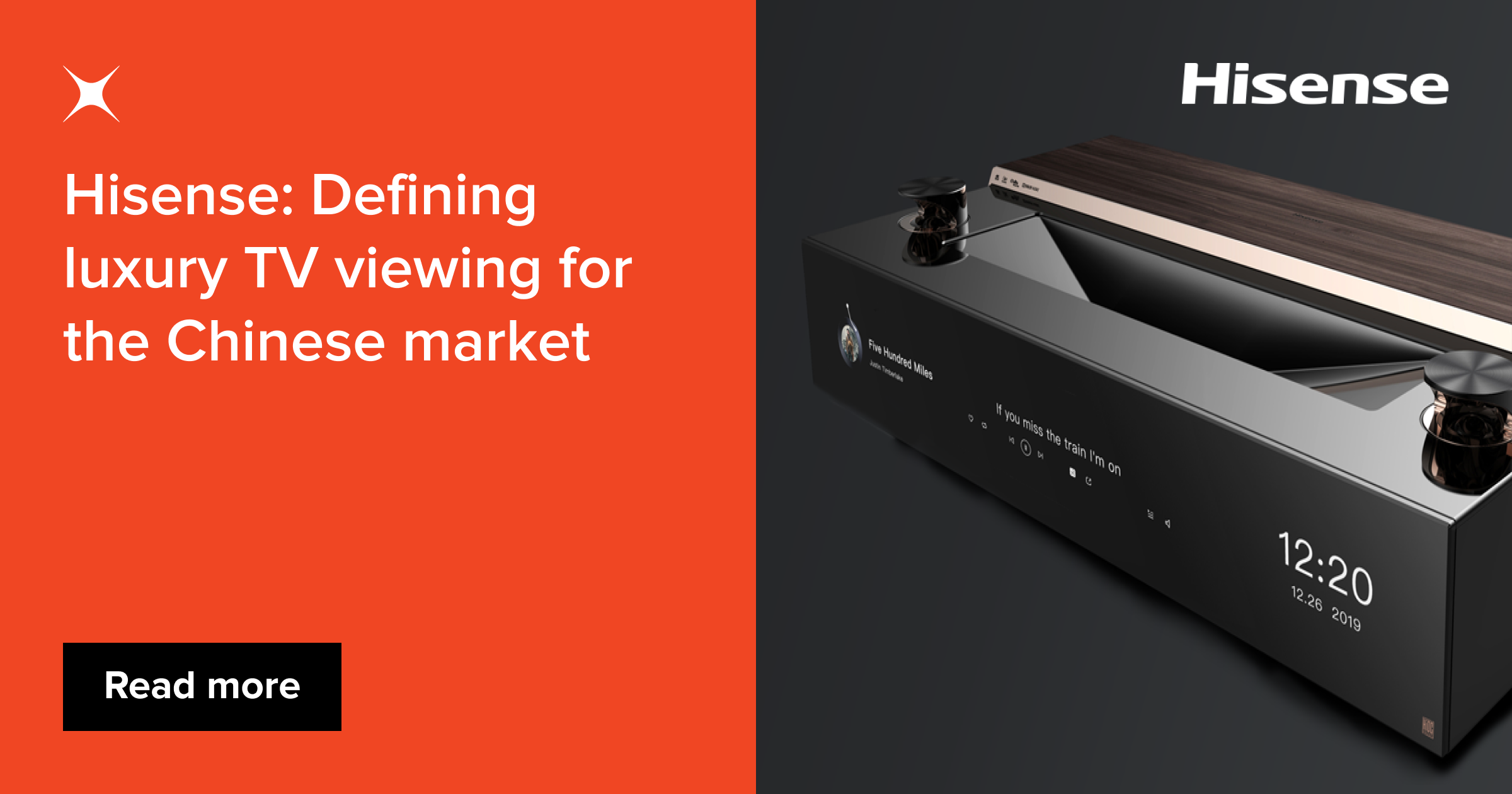 Hisense laser TV - industrial design services | Star Case Study