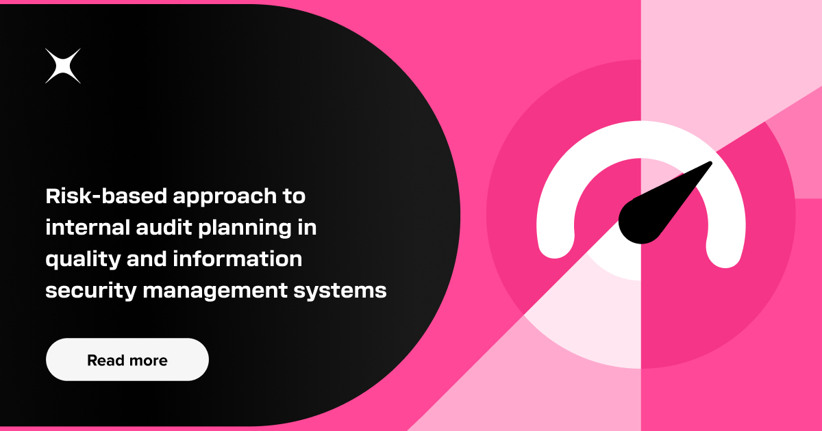 Risk-based audit planning in Quality and Information Security ...